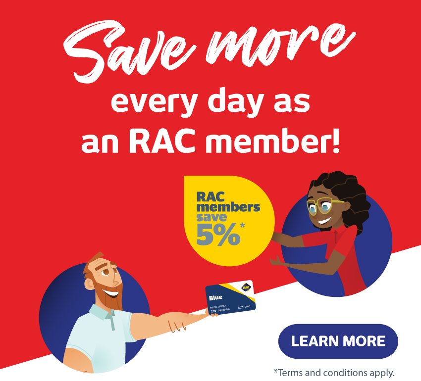 RAC Member Discount Offer - Save Every Day
