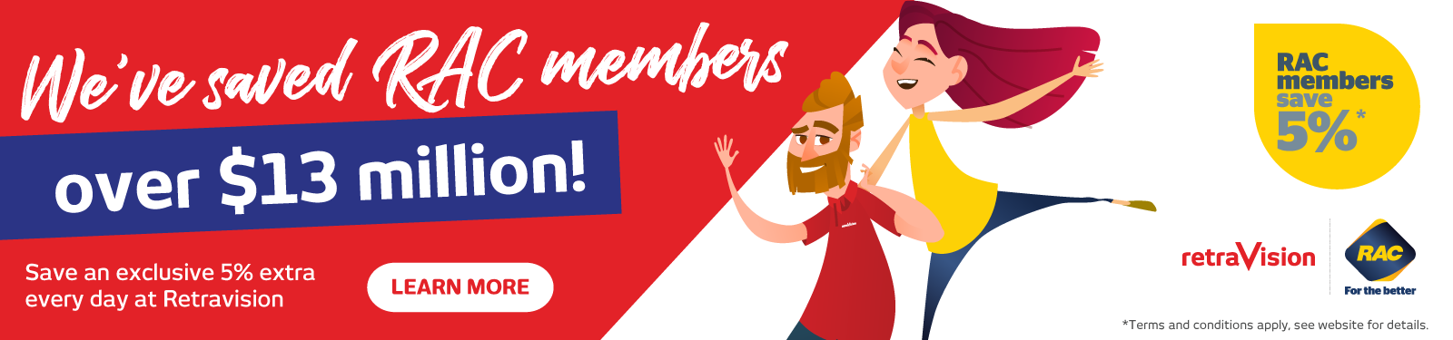 RAC Member Discount Offer - Save Every Day | Retravision