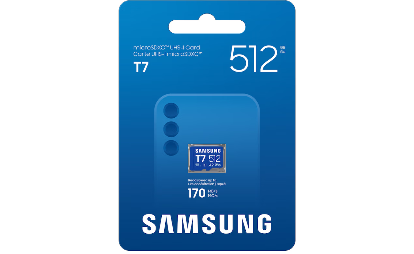 Samsung 512GB T7 microSD Card MBMB512TWW / MB-MB512T/WW | Retravision