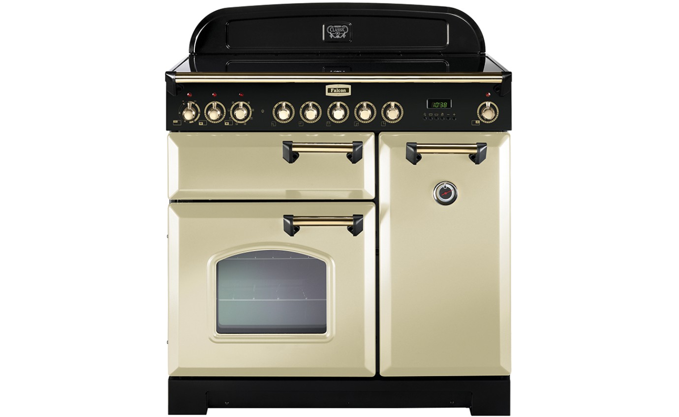 Falcon 90cm Classic Deluxe Induction Cooker (Cream/Brass) CDL90EICRBR ...