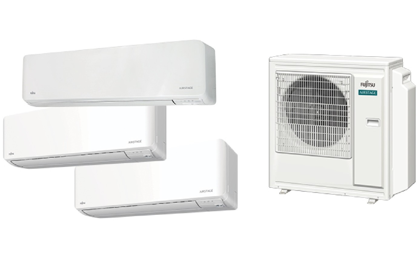 Fujitsu Multi System Air Conditioner Pack (1x 2.5kW, 1x 3.5kW & 1x 7kW ...