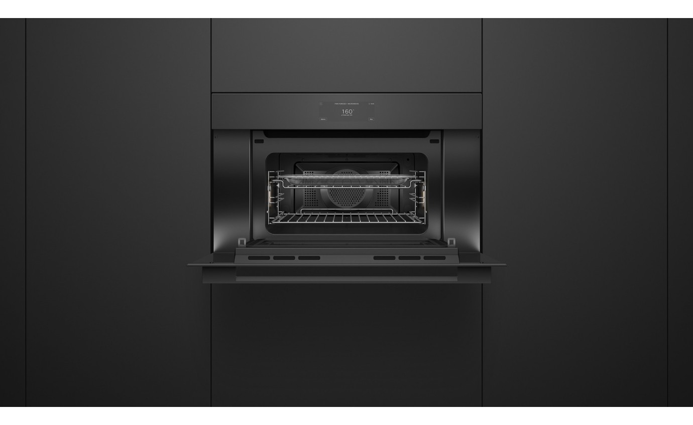 Fisher & Paykel 76cm Series 9 Combi-Microwave Oven (Black Glass ...