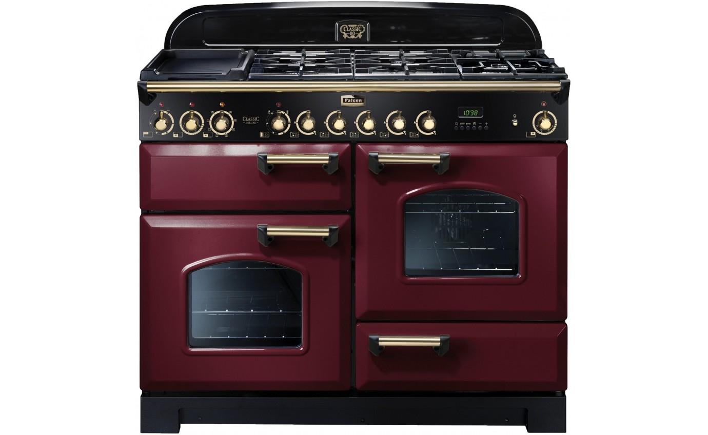 Falcon Classic Deluxe 110cm Dual Fuel Upright Cooker CDL110DFCYBR ...