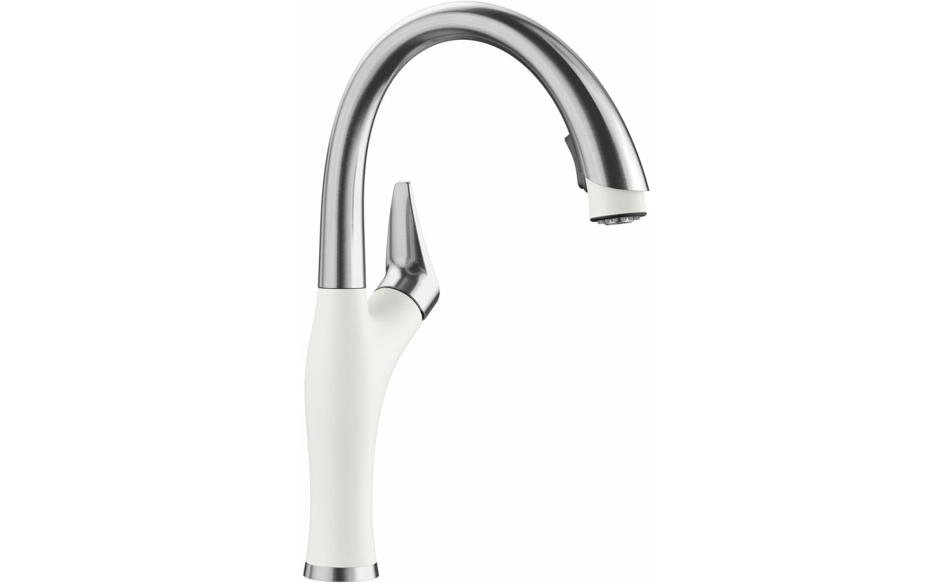 Blanco ARTONA-S Vario High Arch Pull Down Tap (White) ARTONASW / 525101 ...