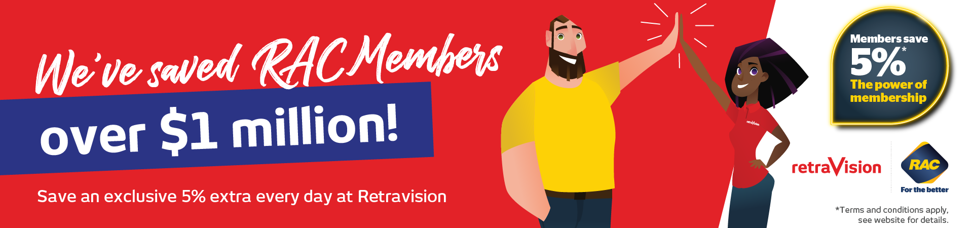RAC Member Discount Offer - Save Every Day | Retravision